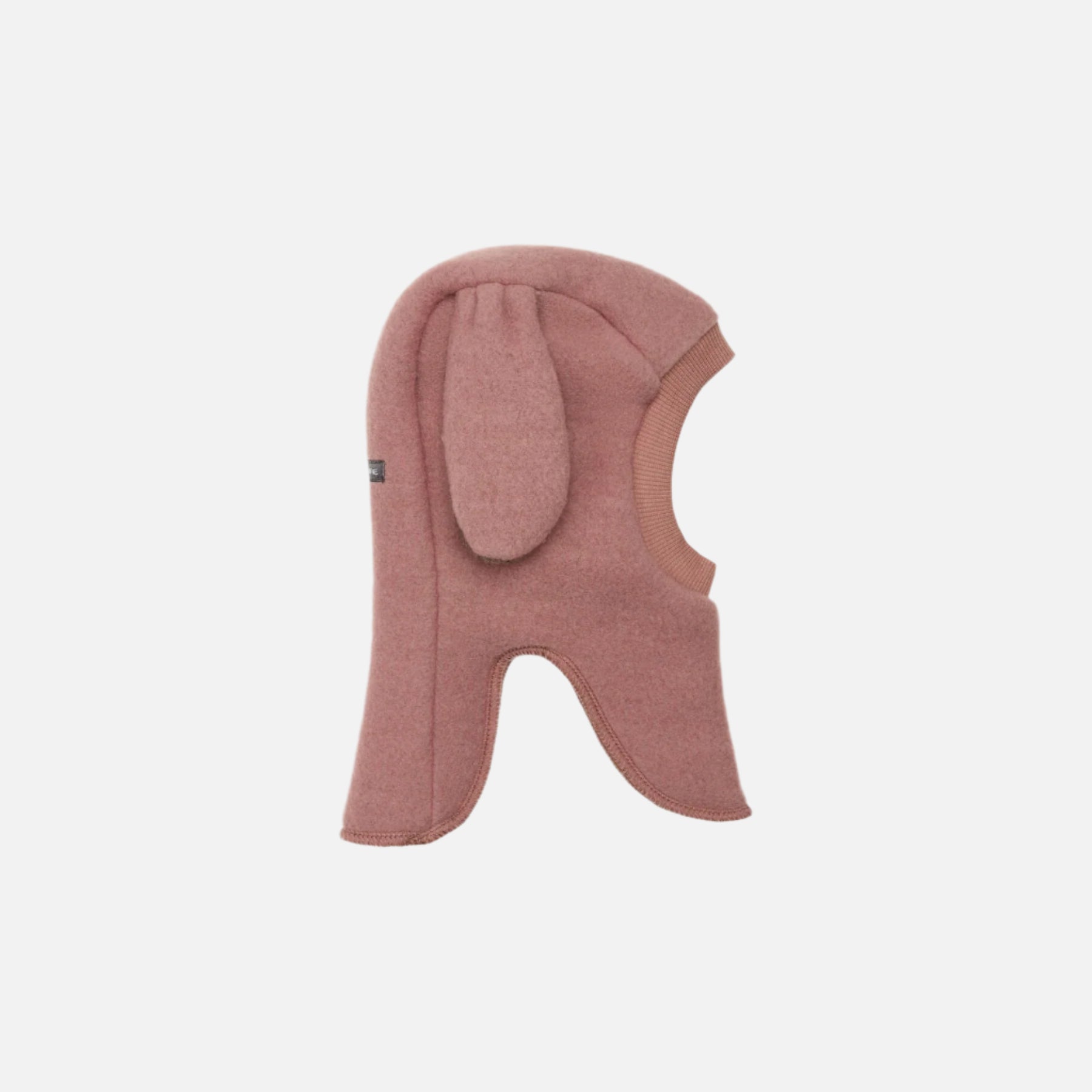 Cagula Femi din lana fleece organica, Roz/Iepuras