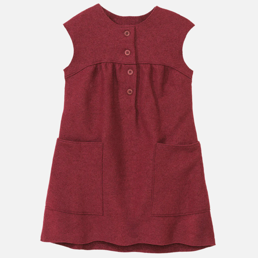 Rochie Disana light boiled wool - Cassis
