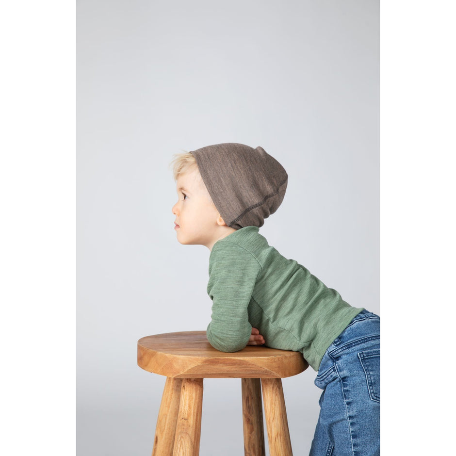 Esarfa (buff) copii Engel din lana si matase, Mov