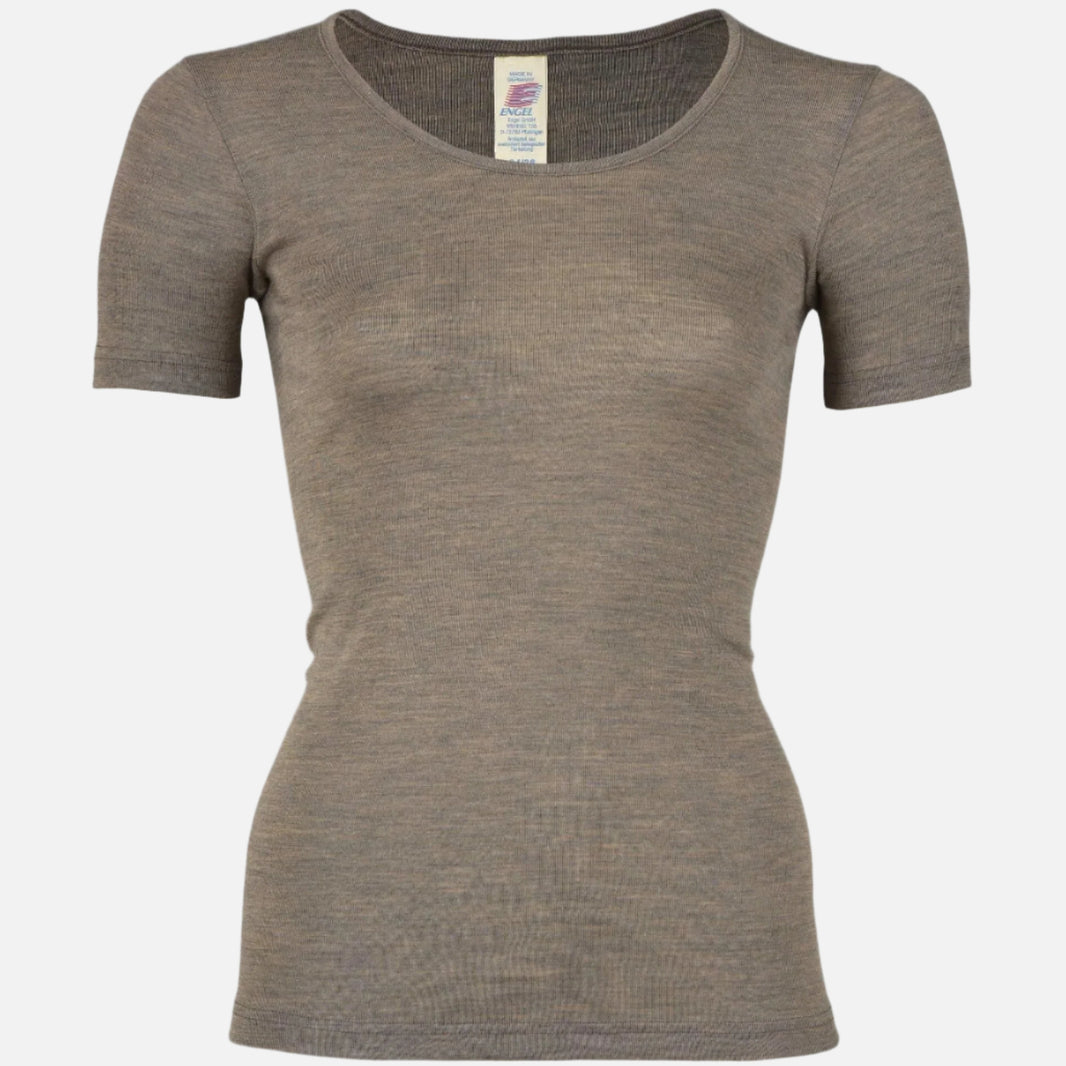 Helanca dama Engel din lana merinos organica și matase naturala, Rosu